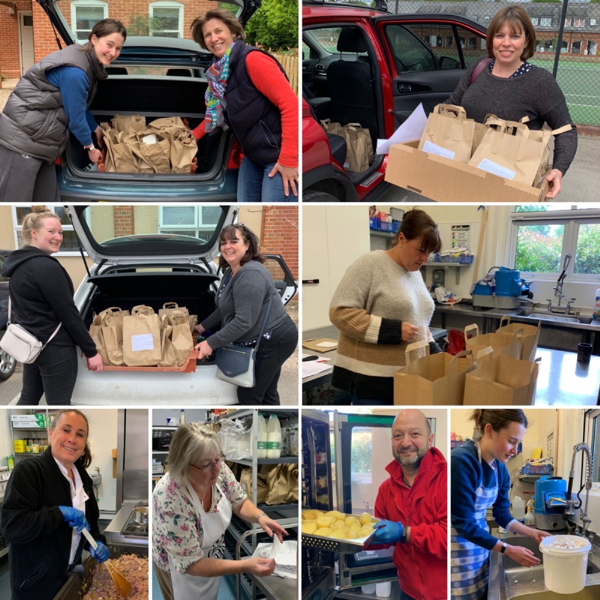 Ludgrove School - Ludgrove volunteers dish up lunches for the Grub Club
