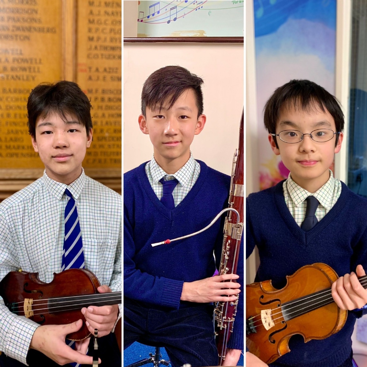 Ludgrove School - Tremendous trio of Music Scholars