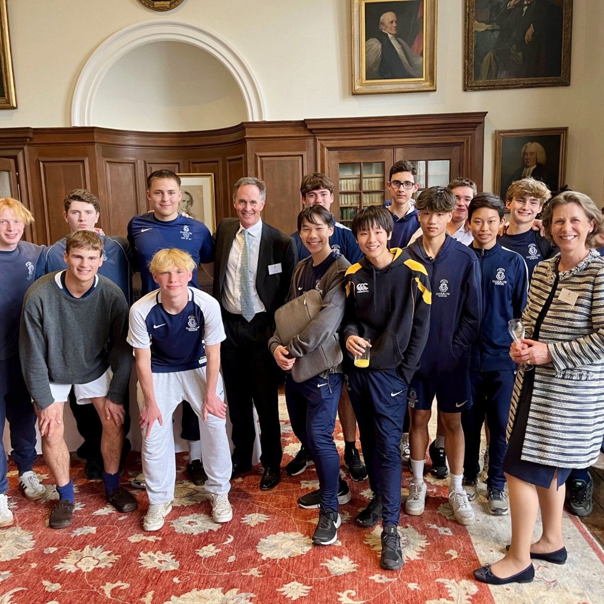 Ludgrove School - The Barbers catch up with OLs at Harrow